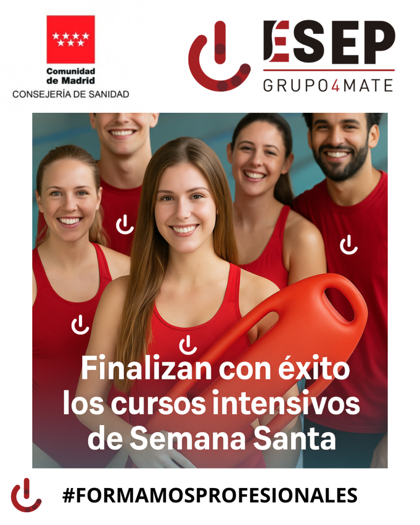 Finalizan con éxito los cursos intensivos de socorrismo en Semana Santa | ESEP Formación | 4MATE